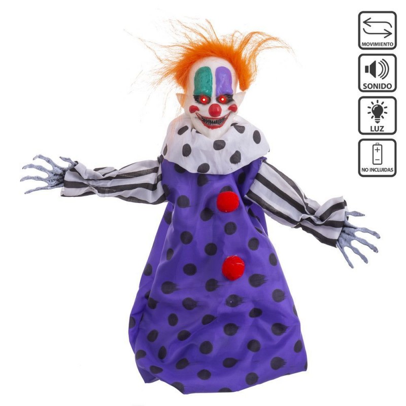 Pagliaccio Animato Azzurro 36 x 5 x 36 Cm