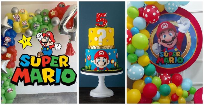 Idee Compleanno a tema Super Mario Bros - Come Allestire, Decorare e ...