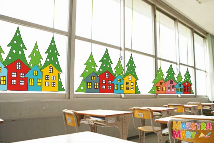 Idee decorazioni natalizie porta istituto - Come fare, Allestire, Decorare